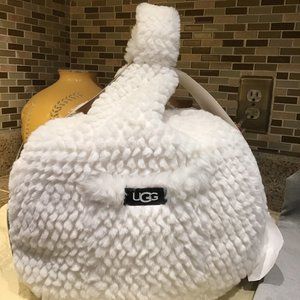 UGG | Accents | Ugg Polar Ripple Faux Fur Tablet Pouf | Poshmark